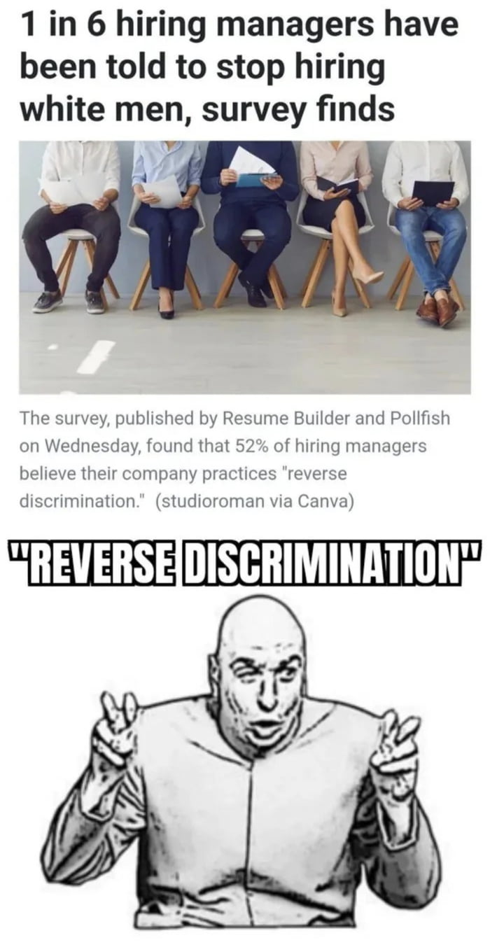 We are constantly being told discrimination is bad. But the same people ...