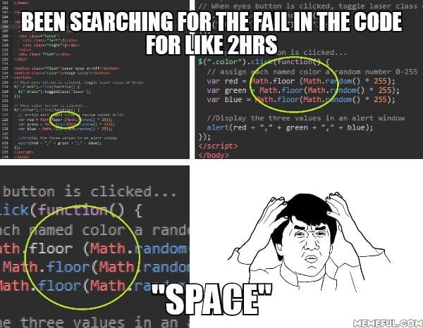 When the IDE is not set to highlight errors - 9GAG