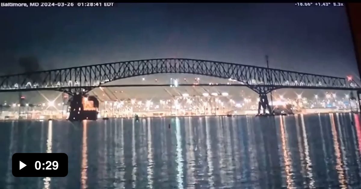 A major bridge has collapsed in the US city of Baltimore after it was ...