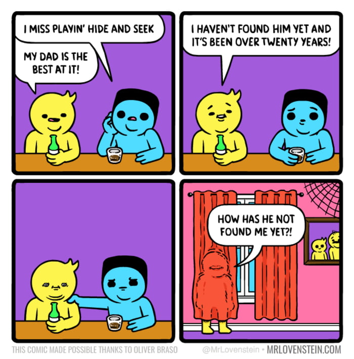 Hide and Seek......| Credits: @mrlovenstein | *Bonus Panel in Comments* - 9GAG