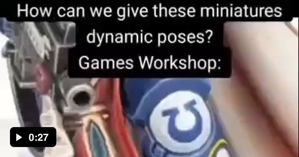 Give your miniatures dynamic poses with this one simple trick - 9GAG