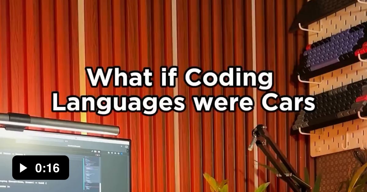 What if coding language is car - 9GAG