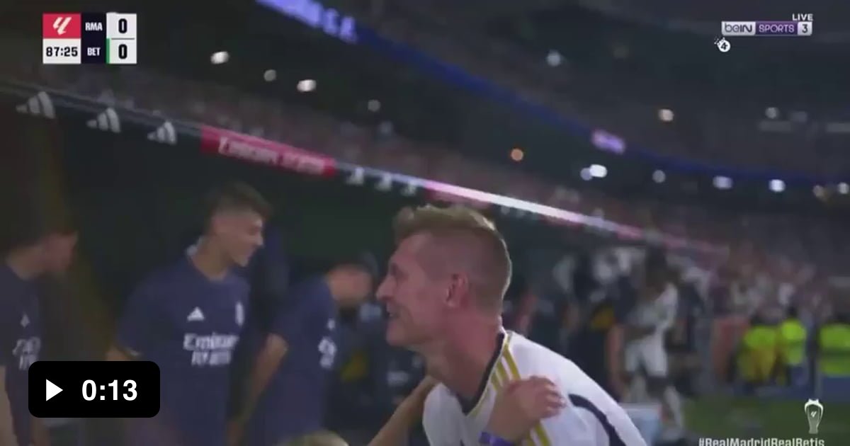 Toni Kroos breaks down and gets emotional at last as he consoles and ...