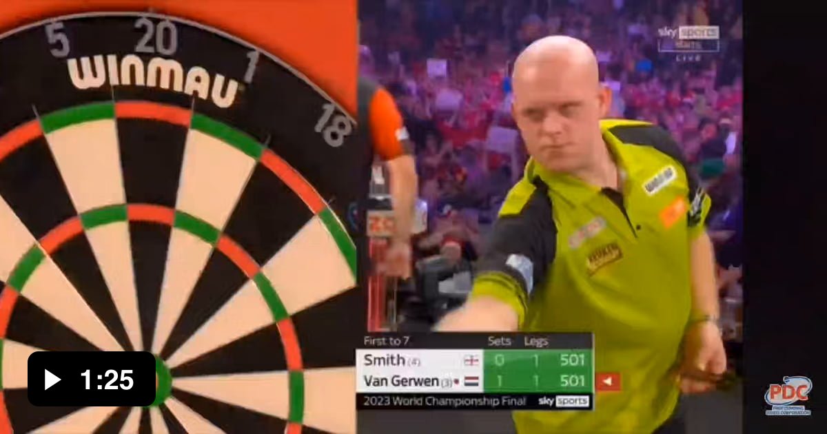 The greatest leg of darts ever, including legendary commentary. I can't ...