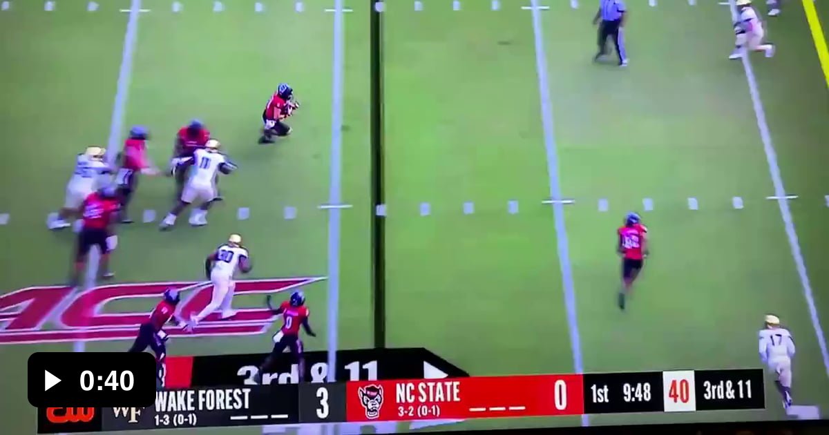 NC State QB Grayson McCall stretchered off the field after huge hit vs ...