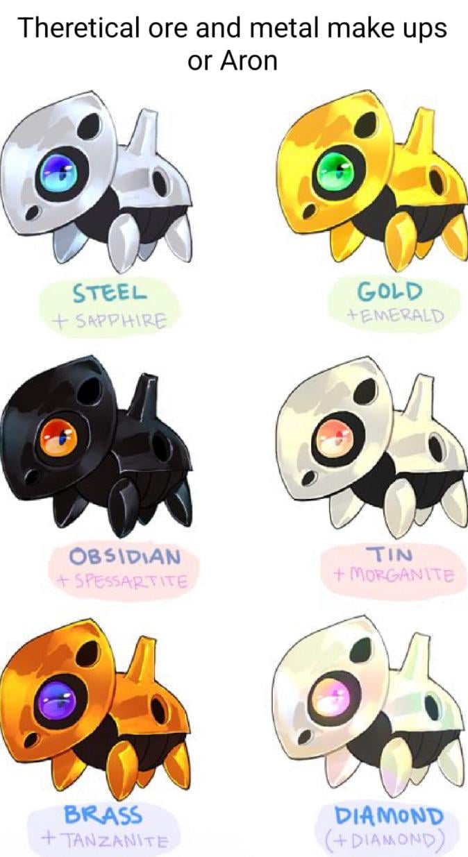 These Aron variations are absolutely stunning. I need them all - 9GAG