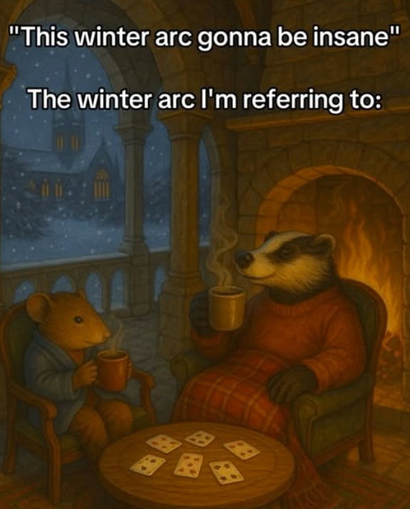 My kind of winter arc - 9GAG