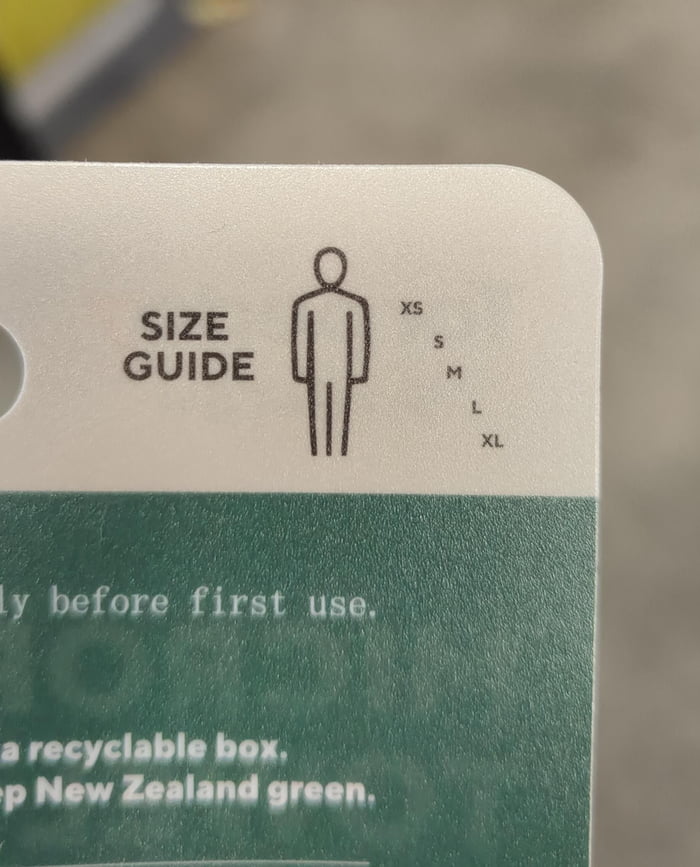 Helpful size guide - 9GAG
