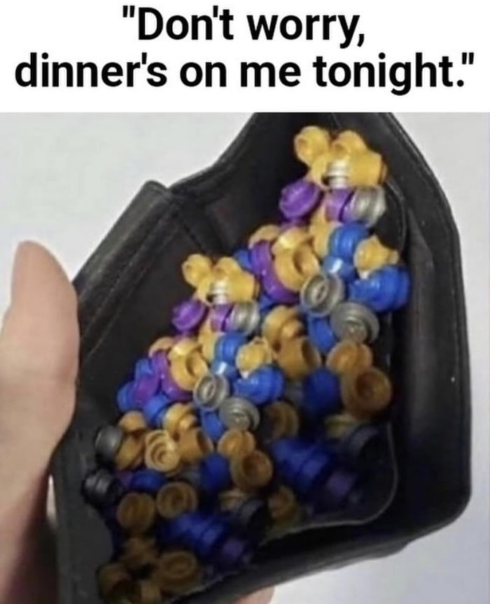 Paying with studs - 9GAG