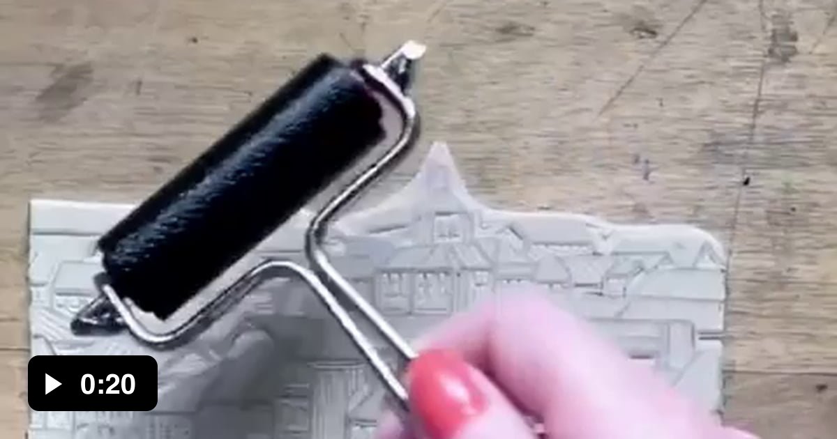 Inking a printing plate - 9GAG