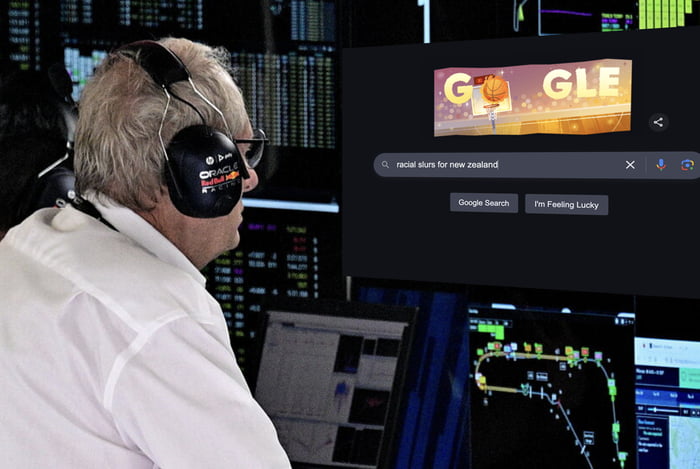 Helmut rn watching Liam qualify P20 - 9GAG