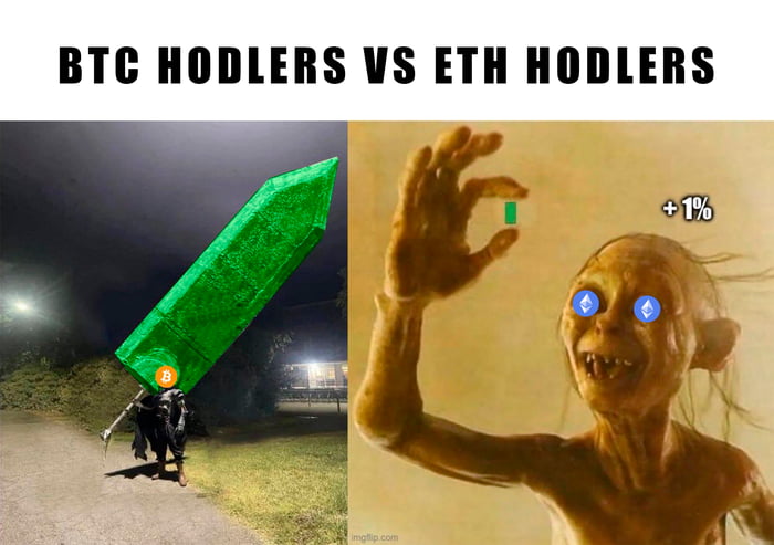 Bitcoin (BTC) Holders VS Ethereum (ETH) Holders - 9GAG
