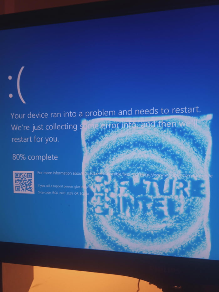 Possessed windows blue screen - 9GAG