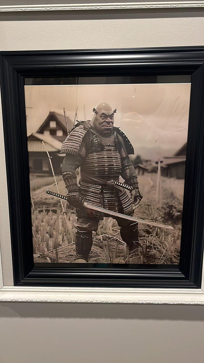 Samurai Shrek, The last Ogre Warrior of Japan. - 9GAG