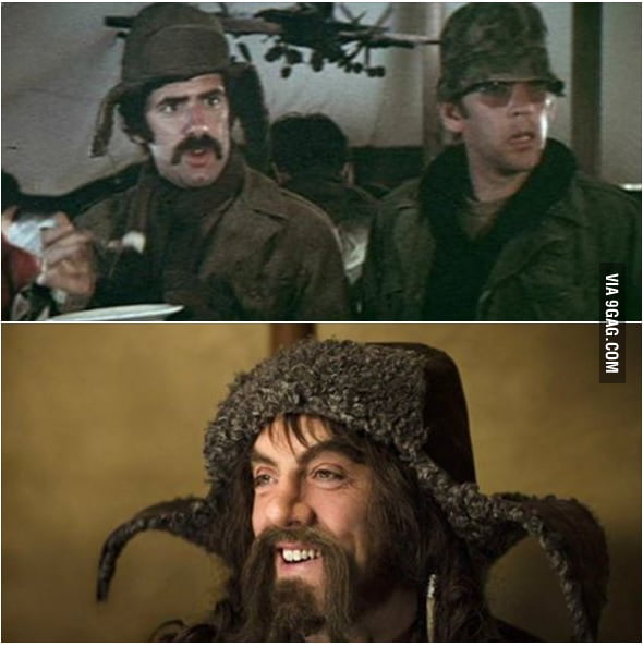 When you realize that Bofur is inspired by Cap. Trapper John McIntyre ...
