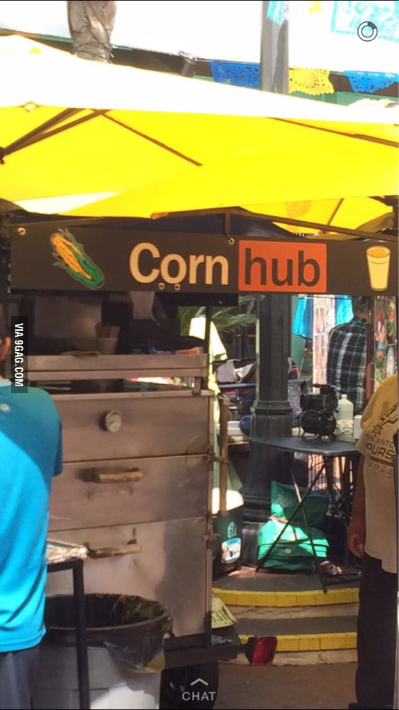 Saw this Corn Hub sign in San Antonio today - 9GAG