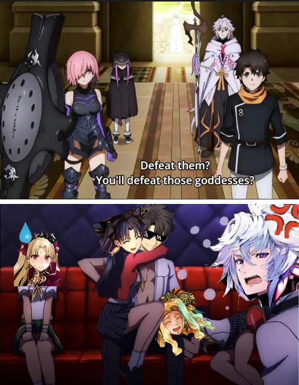 King Gilgamesh, you underestimate the power of Harem Protagonist EX... - 9GAG