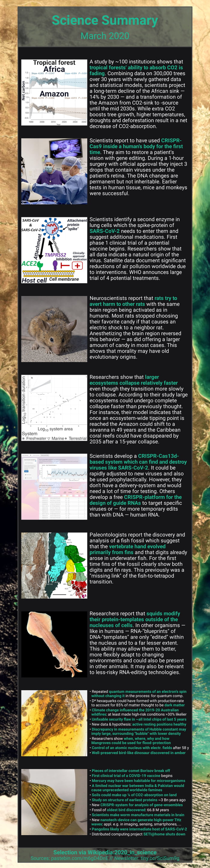 Science Summary for March - 9GAG