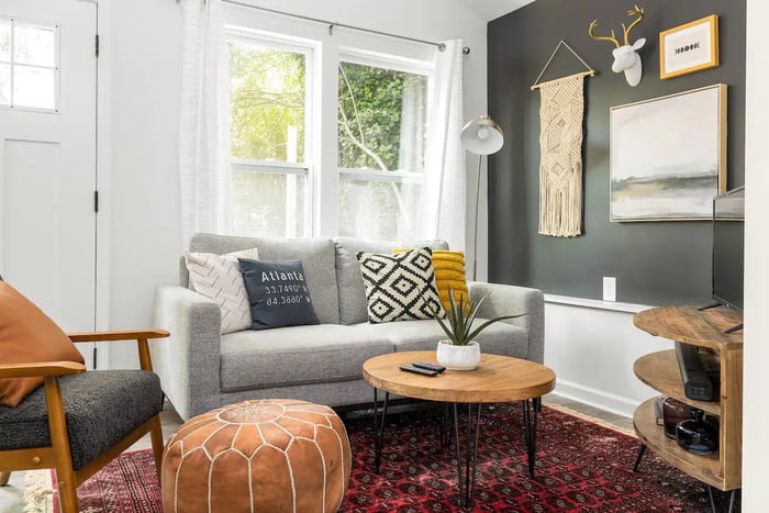 Just finished this tiny cozy living room for an interior e-design client :) - 9GAG