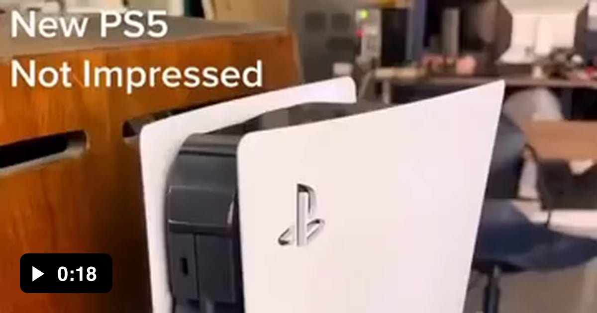 PS5 connected to a 75 yo tv - 9GAG