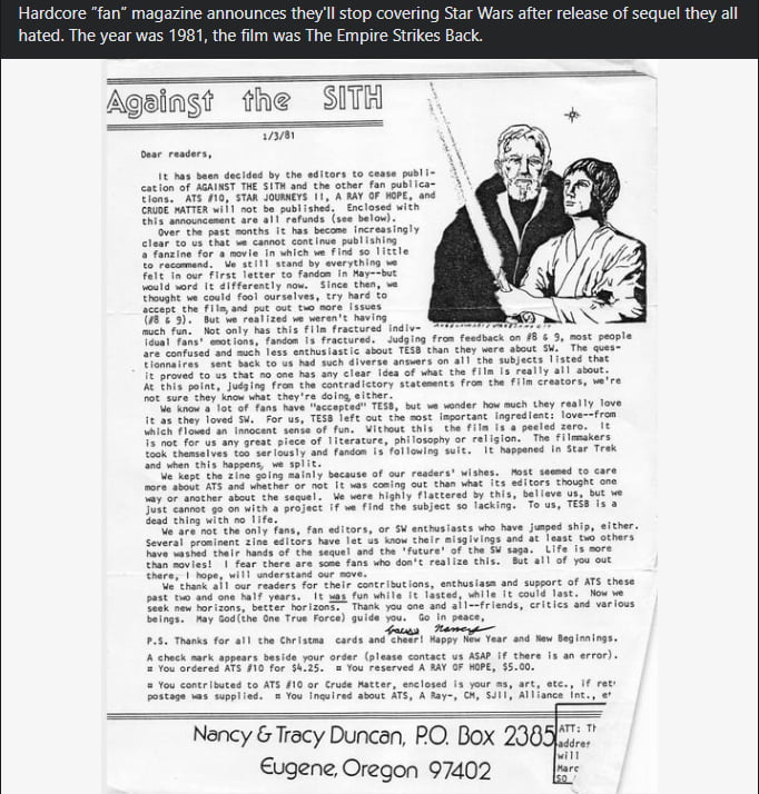 Star Wars fandom never changes. - 9GAG