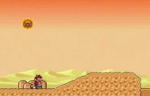 Assim como no Mário 3 o sol está tentando nos matar - 9GAG