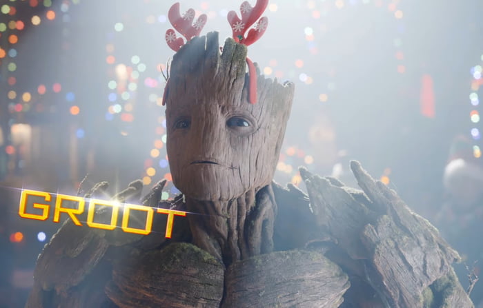 First look at adult Groot in GotG holiday special... - 9GAG