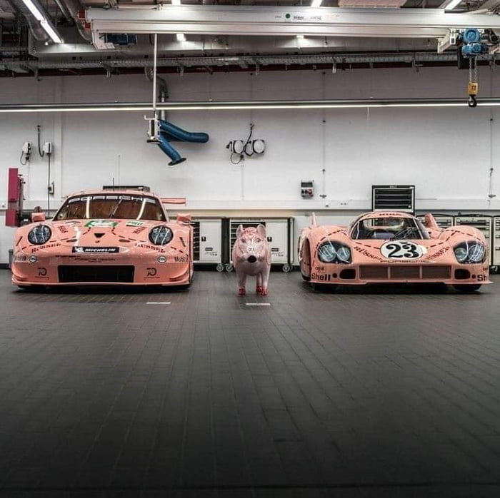 Porsche pink pig liveries, more pictures in comment - 9GAG