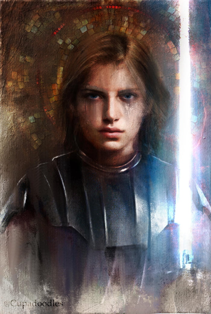 A vague attempt to paint a female Anakin :) - 9GAG