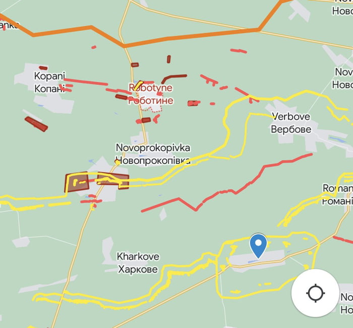 Both UA and RU sources today. Advances of 1.5km towards Robotyne with ...