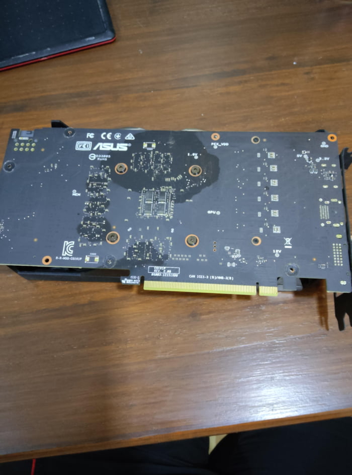 Got myself a 2nd hand 2070, what is this residue on the back plate? - 9GAG