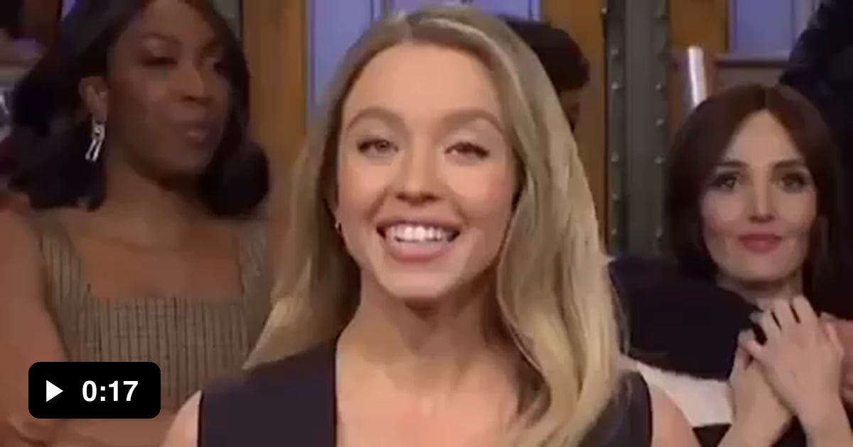 Sydney Sweeney thanking everyone for the show on SNL. - 9GAG