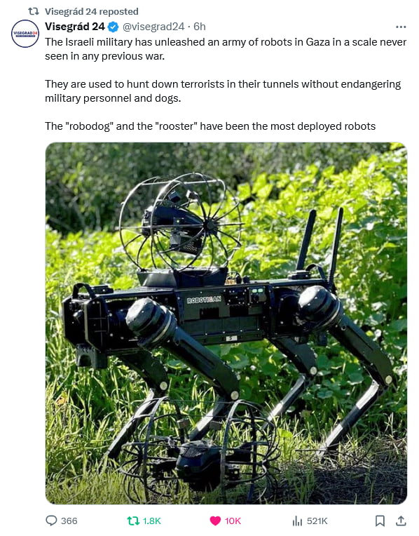 Robodogs on their way ... no clue why they call it "Rooster" when its ...