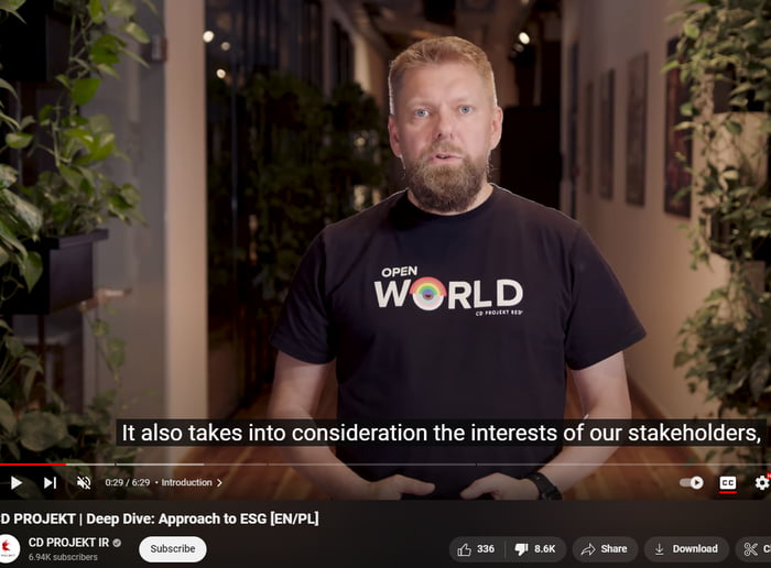 While the Sweet Baby thing is ongoing, CDPR decided, now is the best time to post this. Anyway ...