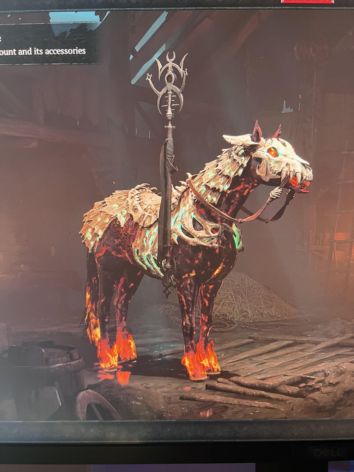 A brimestone mount with bone armor - 9GAG