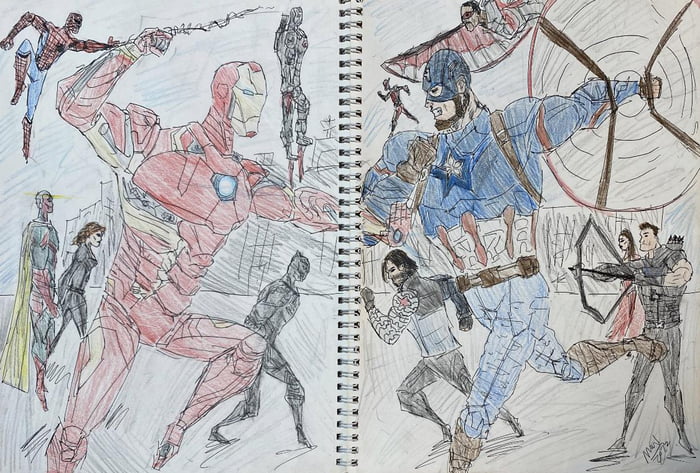 Civil War Drawing (Two-Pager) - 9GAG