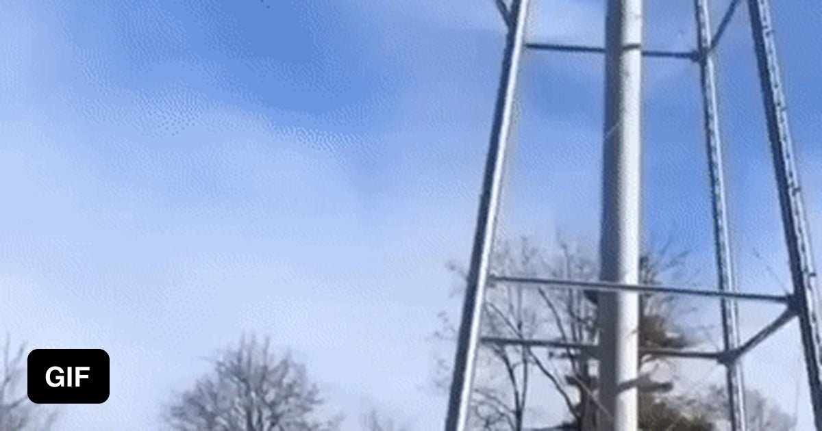 Water tower falling over - 9GAG