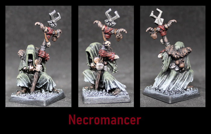 I've painted a classic Chaos Sorcerer to use it as a Necromancer for my ...
