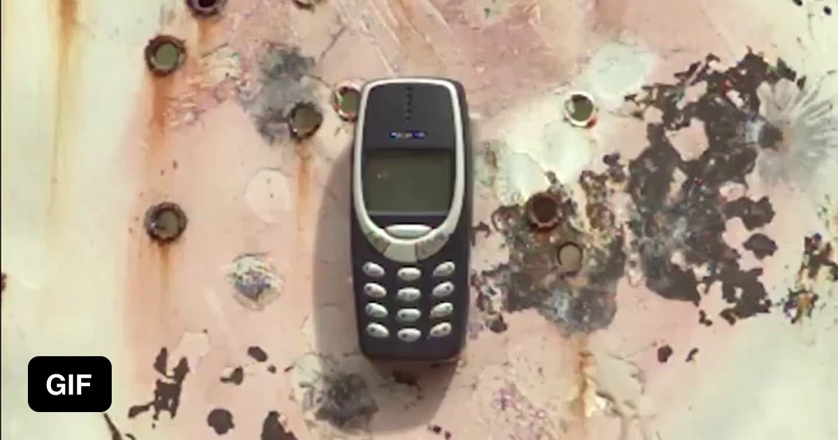 What happens when you shoot a 3310 Nokia - 9GAG