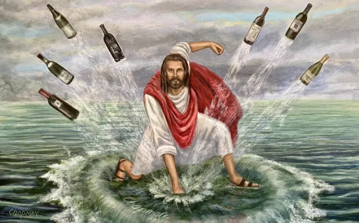 Jesus Christ the summoner of preserved wine - 9GAG