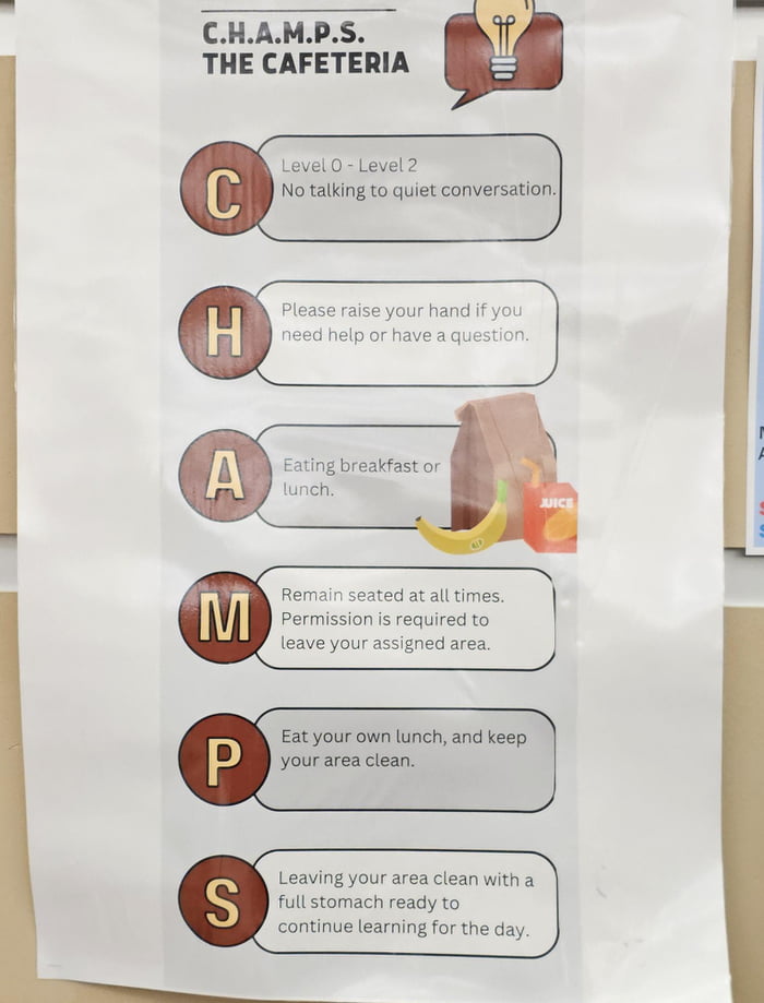 Help me understand what the letter in CHAMPS stand for... - 9GAG