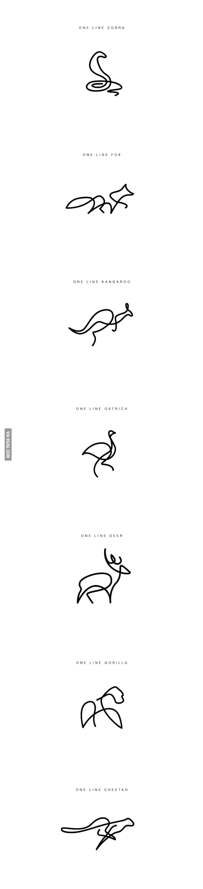 One Line Animals Part 2 - for someone who wants to change their ...