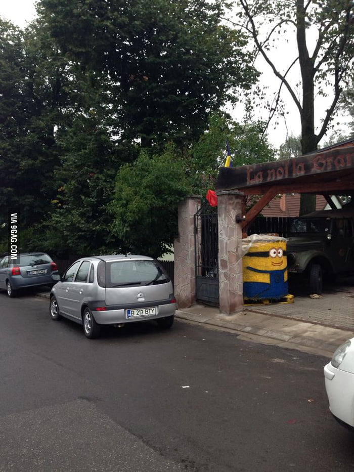 Haystack turned Minion - 9GAG