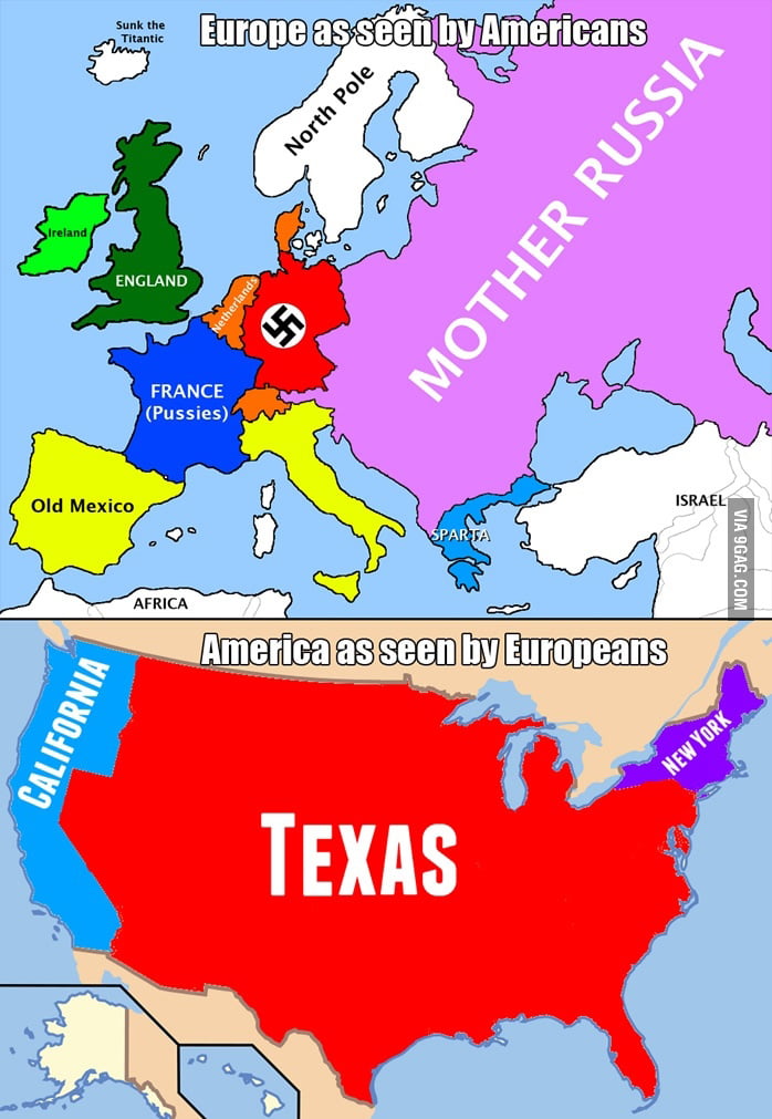 How Americans and Europeans see each other... - 9GAG