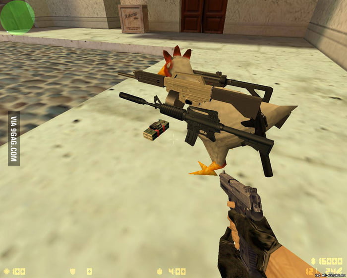 Die-Hard Chicken in cs_italy - 9GAG