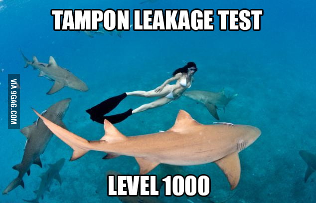 If you really trust your tampon.. - 9GAG