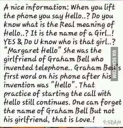 The Real Meaning of Hello!! - 9GAG
