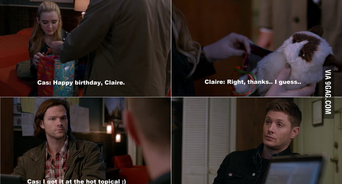 Castiel bought Grumpy cat.. (Supernatural) - 9GAG