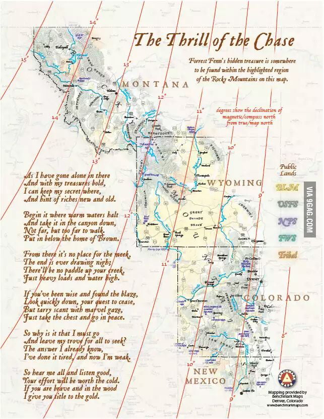 Riddle to Forrest fenn 's buried treasure, thank me later - 9GAG