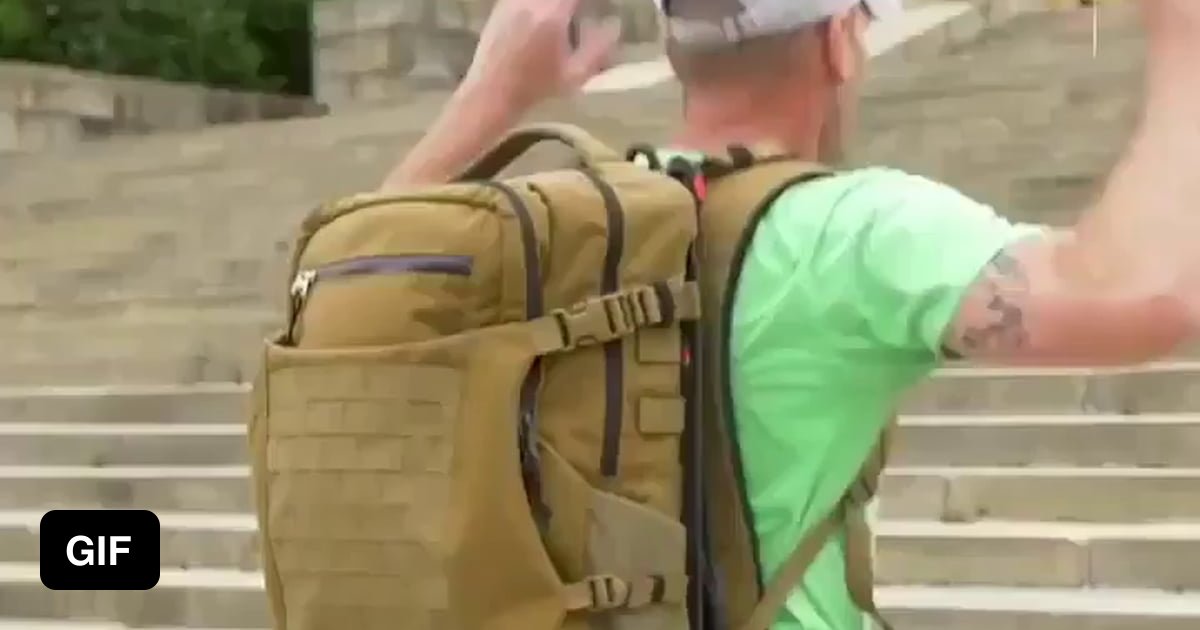 Floating backpack - 9GAG